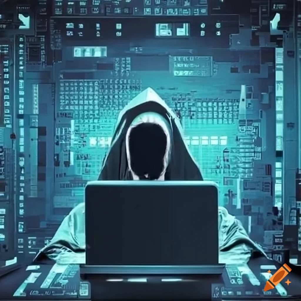 Cybersecurity concept on Craiyon