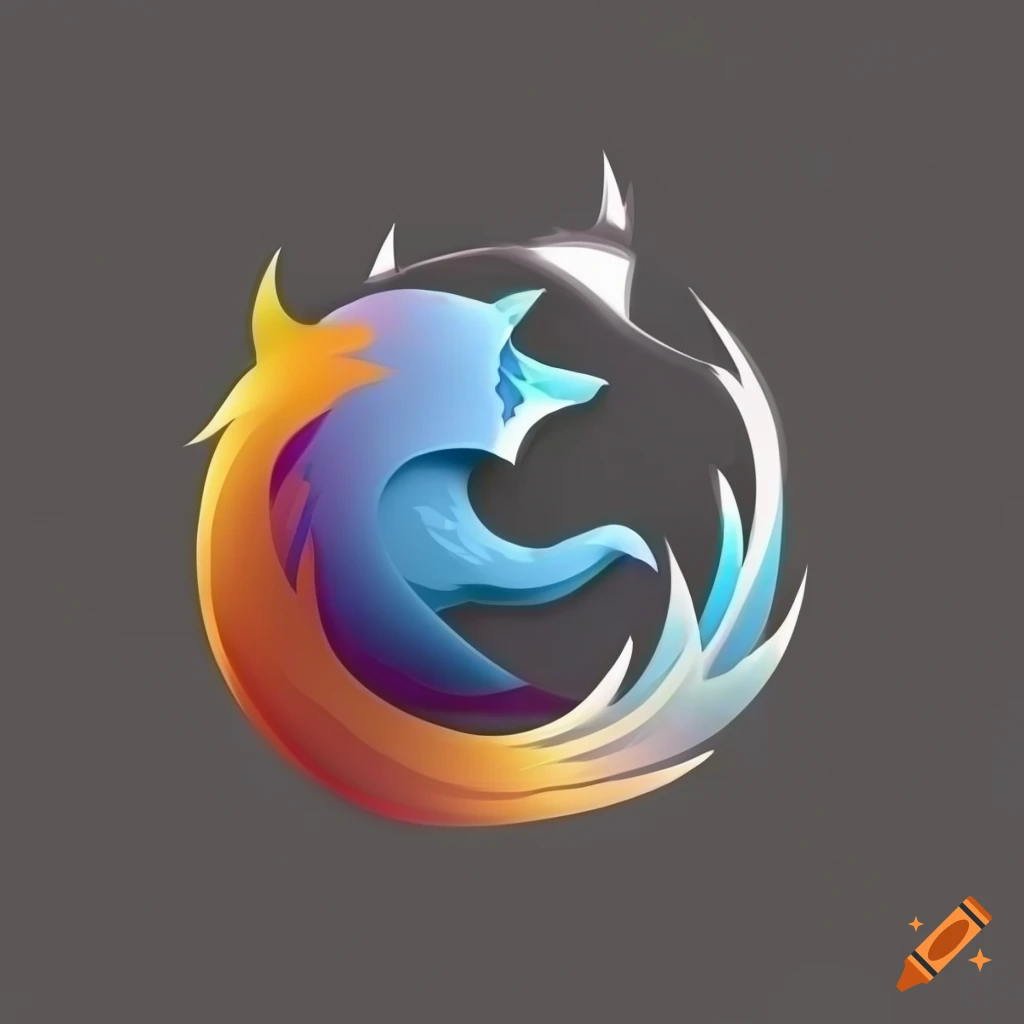 Mozilla firefox logo on Craiyon