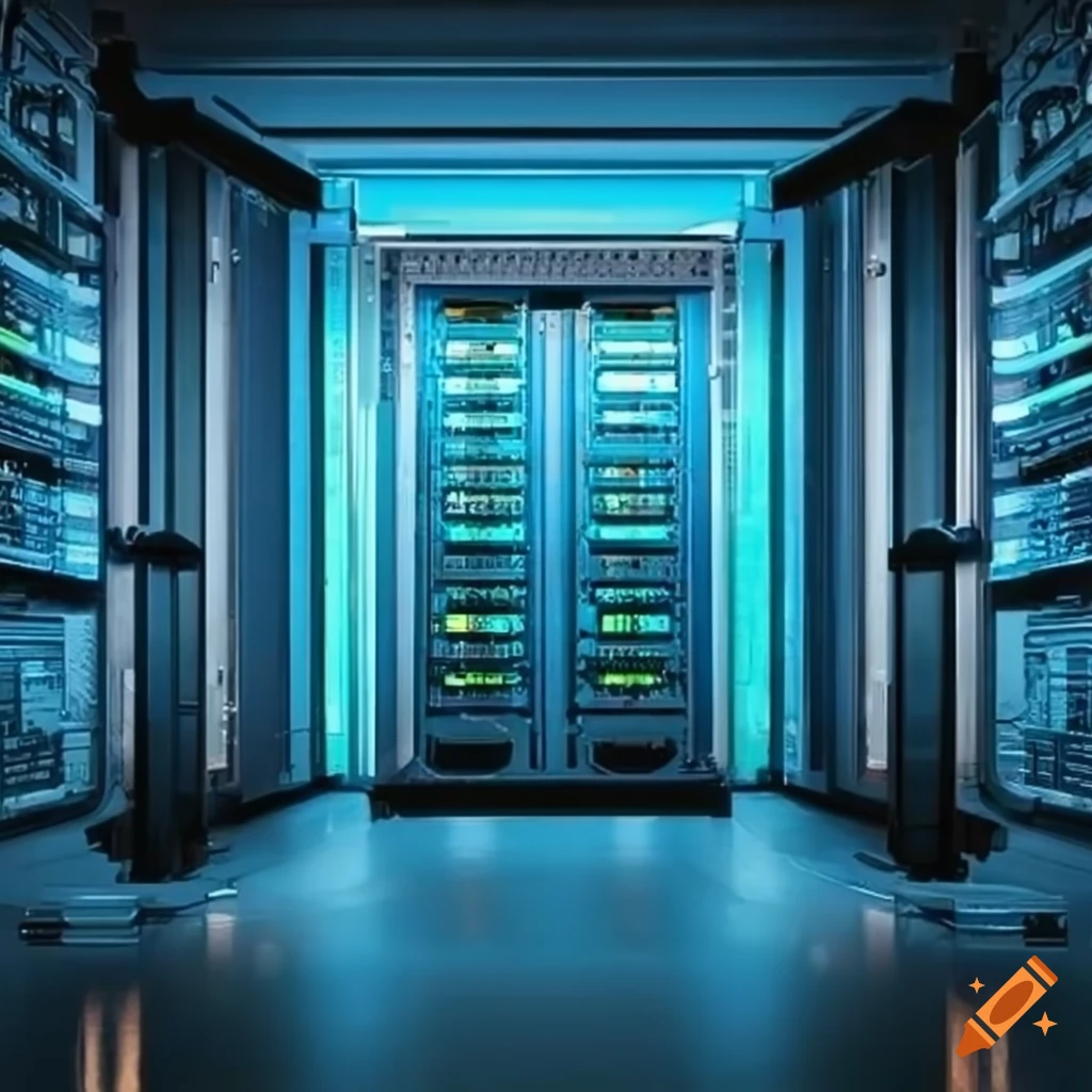 Server room on Craiyon