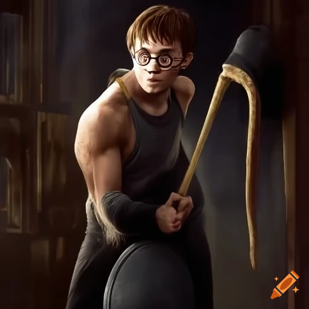 Harry potter displaying strength and determination during workout on ...