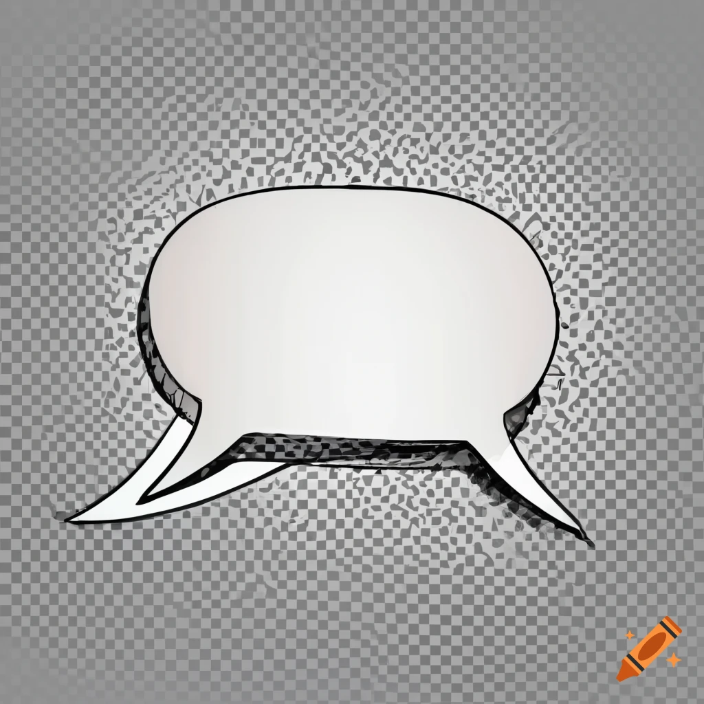 Empty comic dialogue rectangle on white background on Craiyon