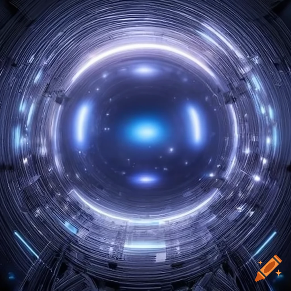 Futuristic dyson sphere with intricate engineering design in space on ...