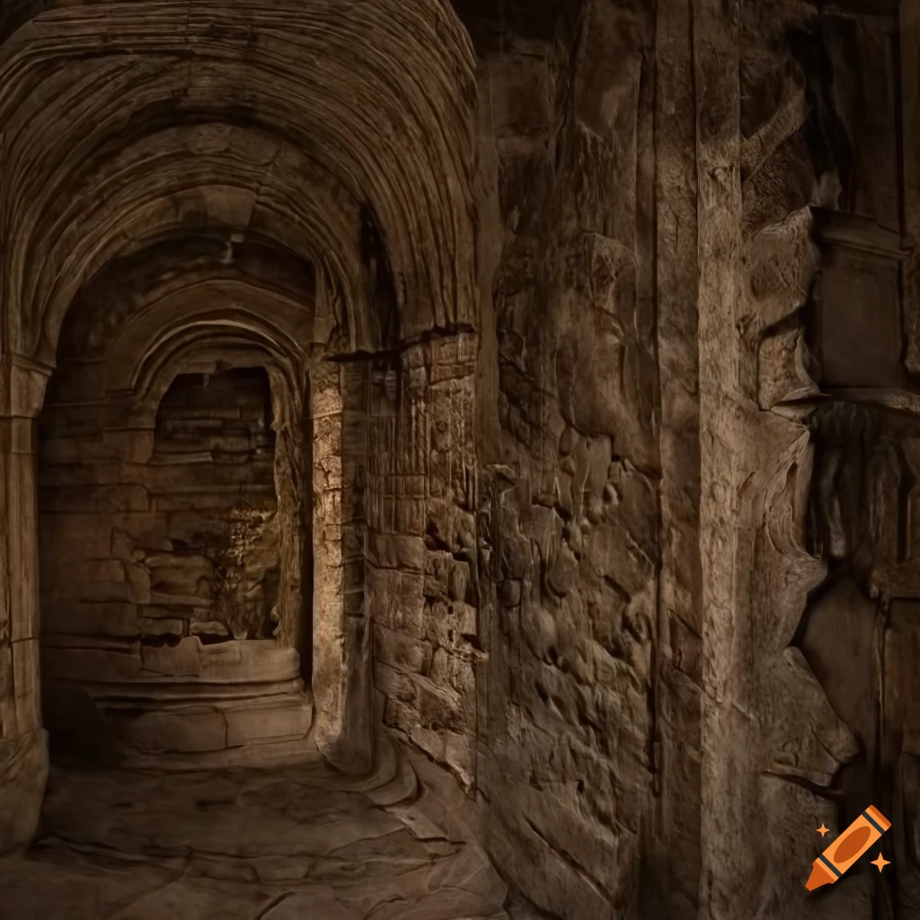 Crypt wall texture on Craiyon