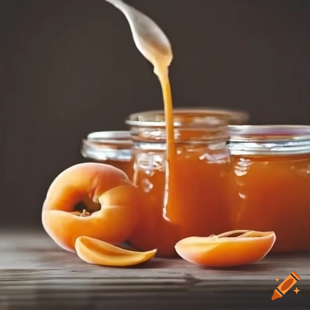 Apricot jam production on Craiyon