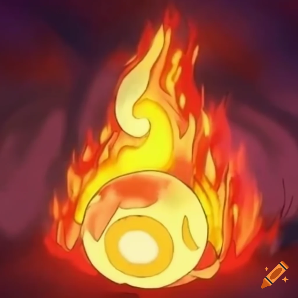 Fire-type initial pokemon that is a wizard on Craiyon