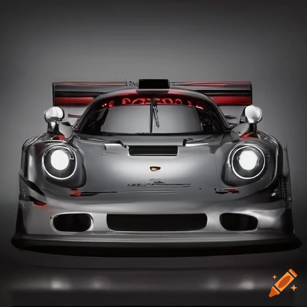 Porsche carrera gt transformed into a gt1 race car on Craiyon
