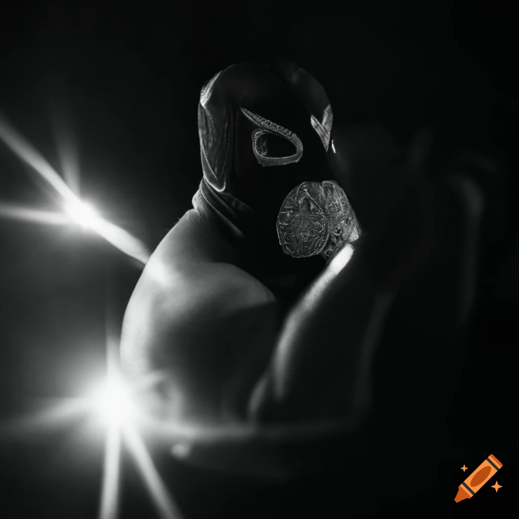 Masked wrestler on Craiyon