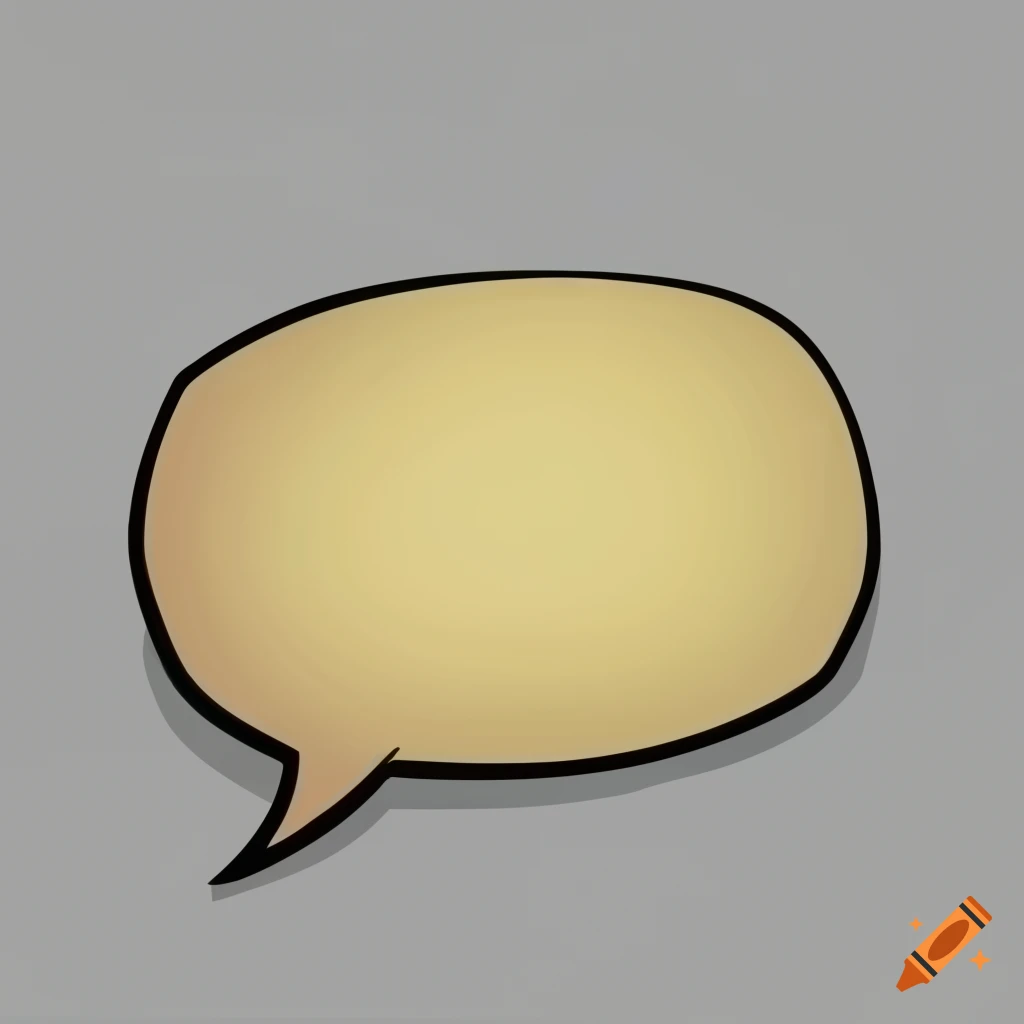Empty comic dialogue rectangle on white background on Craiyon