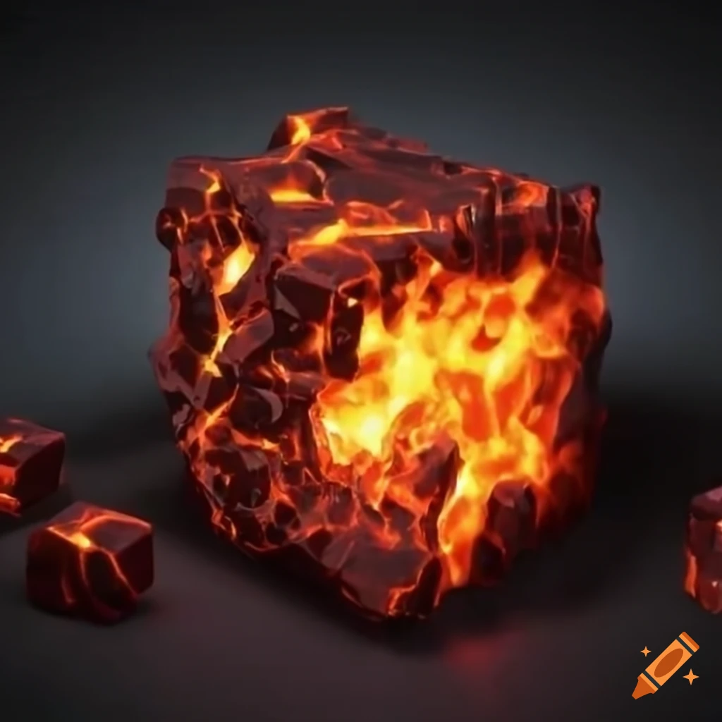 Eliminating magma cubes on Craiyon