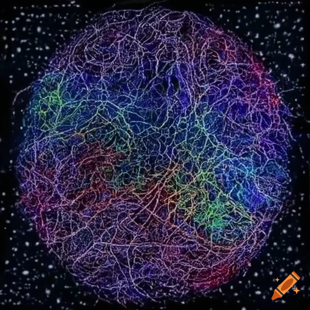 Abstract digital artwork with hints of fitness and neural networks on ...