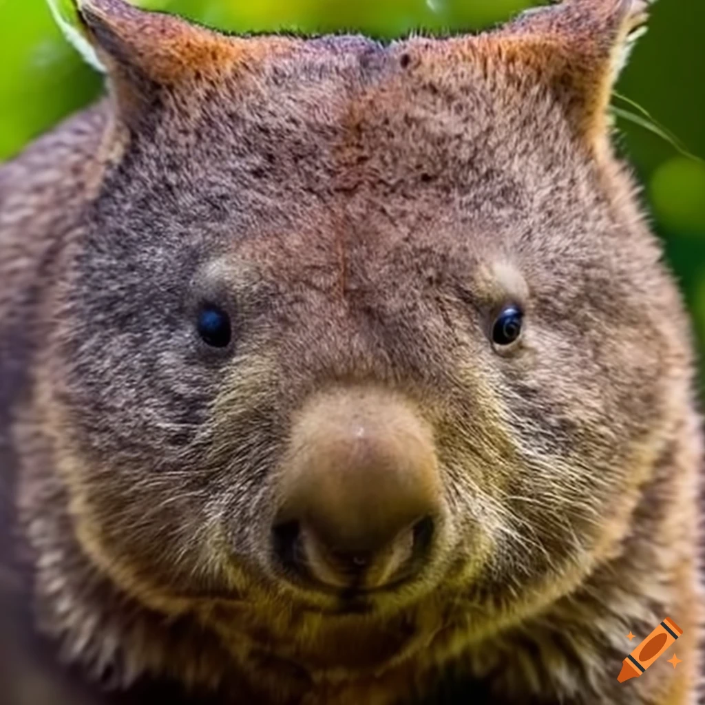 Wombat with red dragon wings on Craiyon