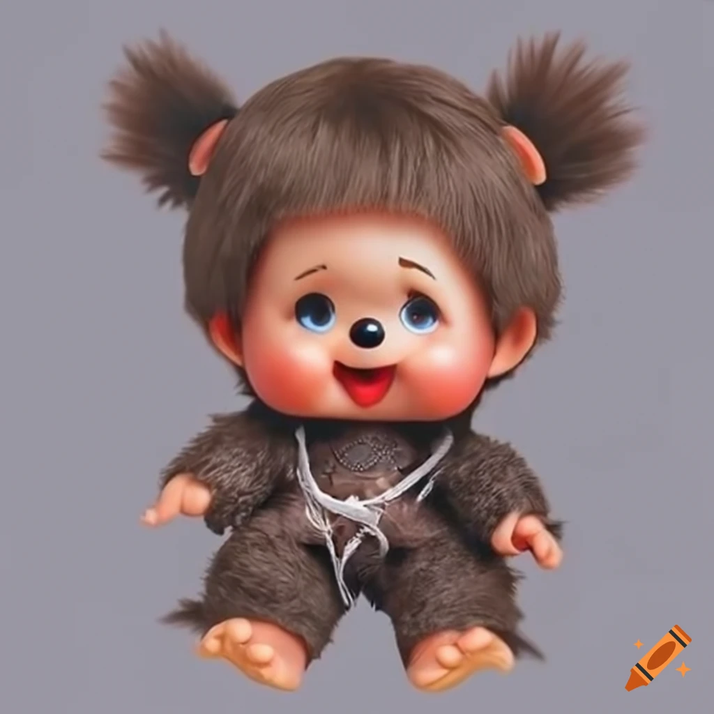 Monchichi warriors practicing kung fu on Craiyon