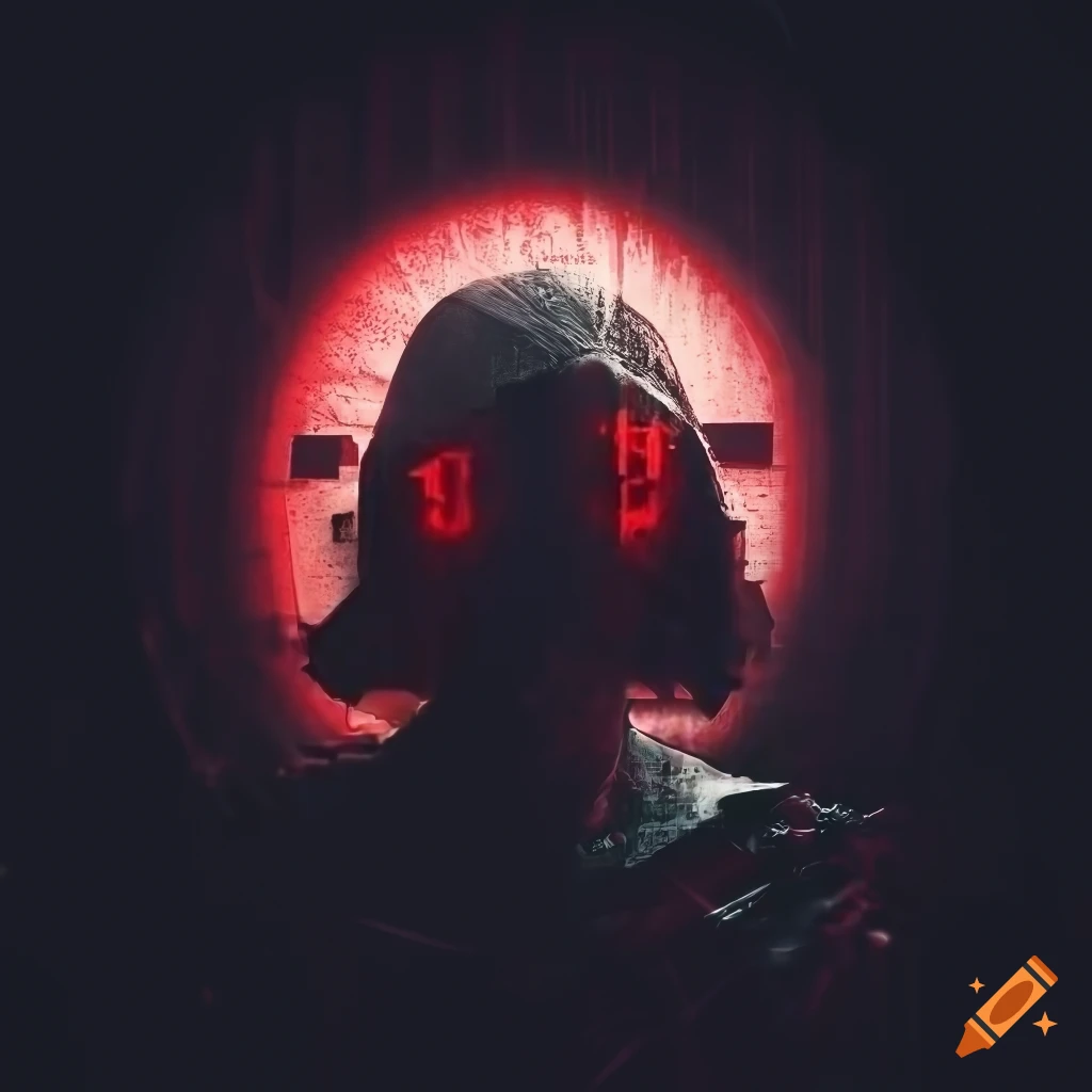 Dedsec album cover with old and futuristic red, white, and black theme ...