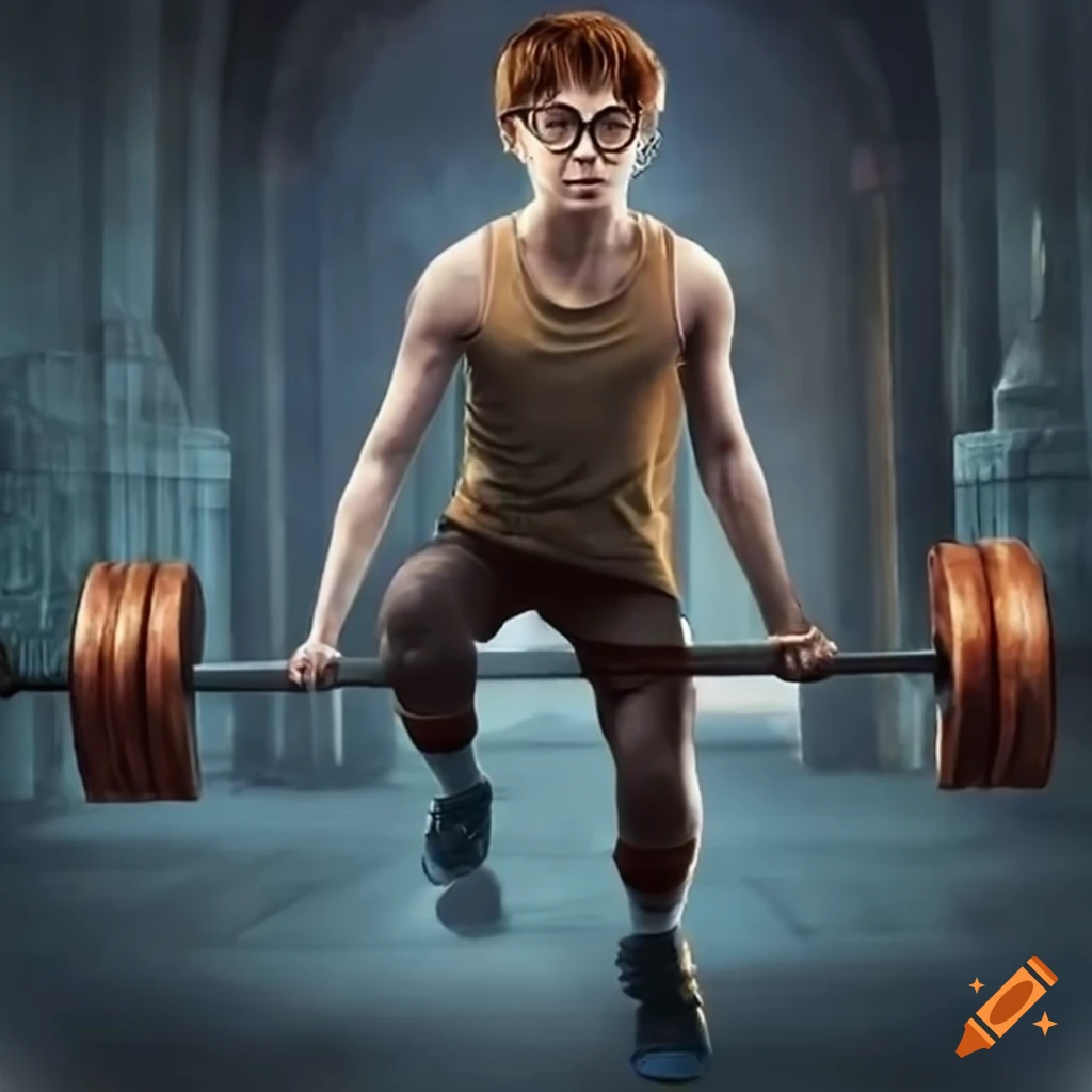Harry Potter showing strength and determination in workout attire on ...
