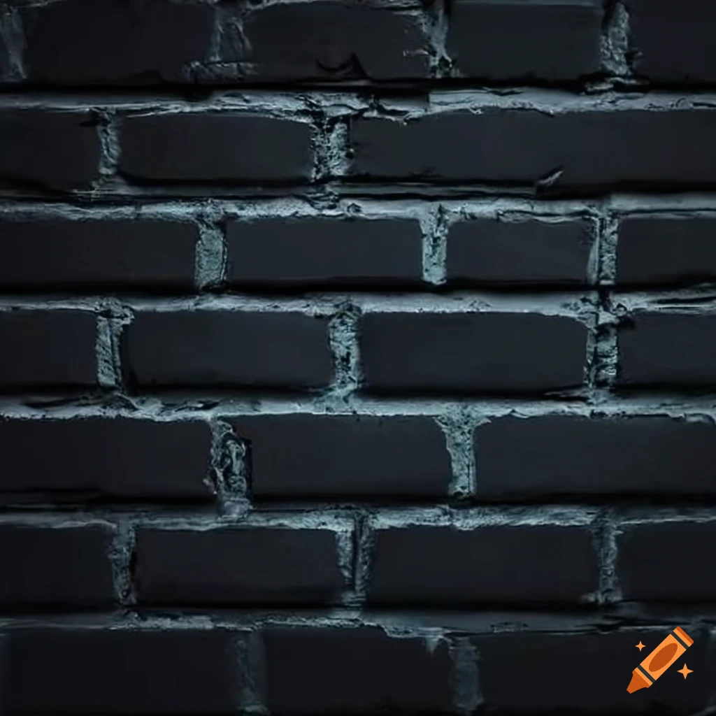 Black brick wall with four vertical claw scratches on Craiyon