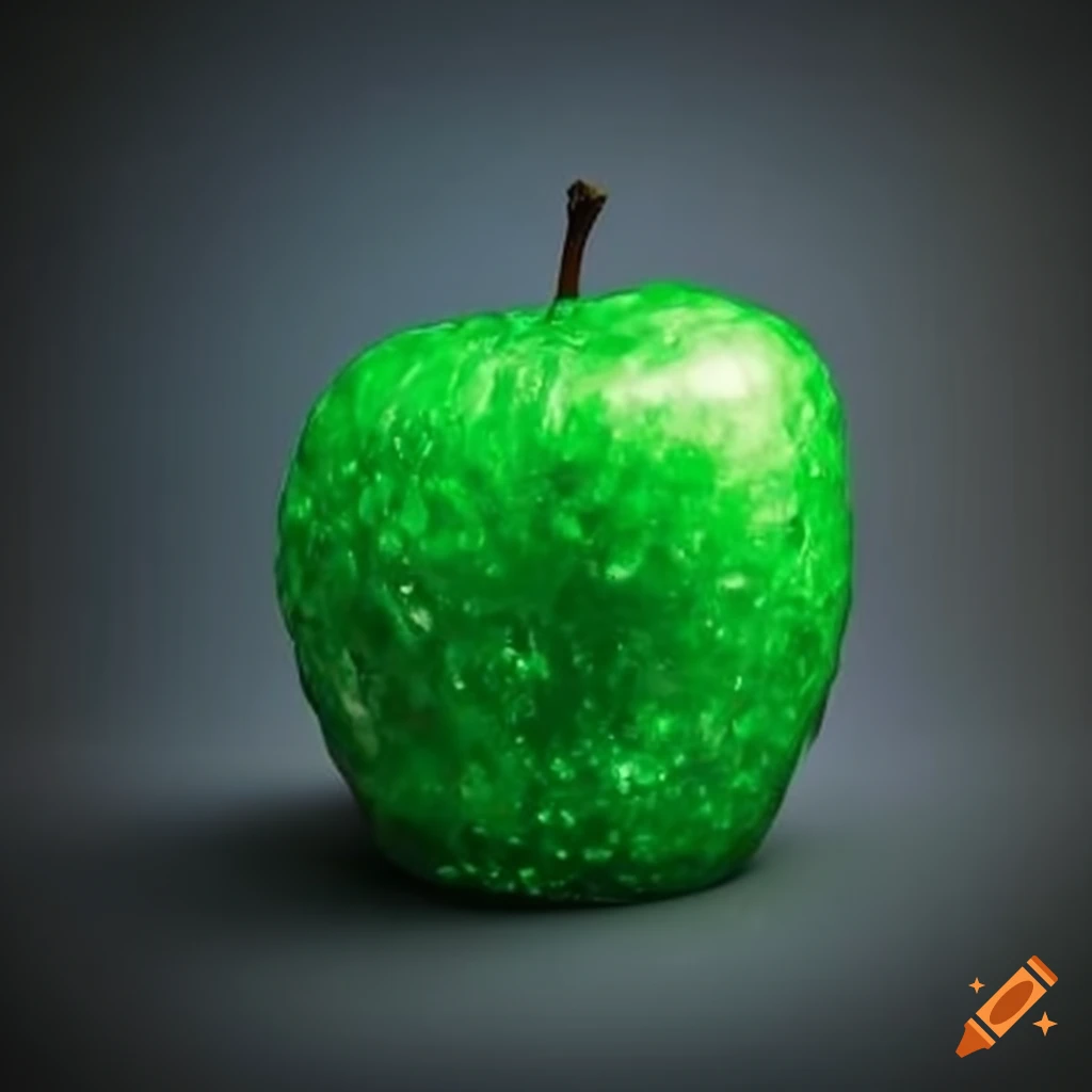 Emerald apple on Craiyon