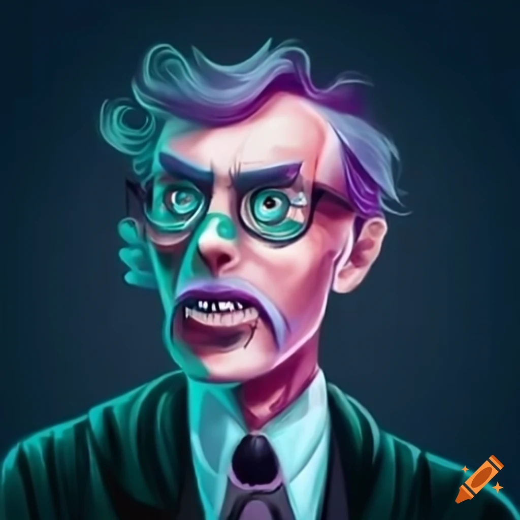 Evil professor in a laboratory setting on Craiyon