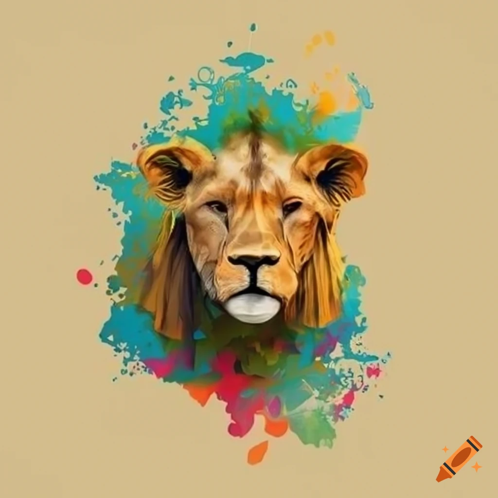 African safari logo design with rich colors and bold typography on Craiyon