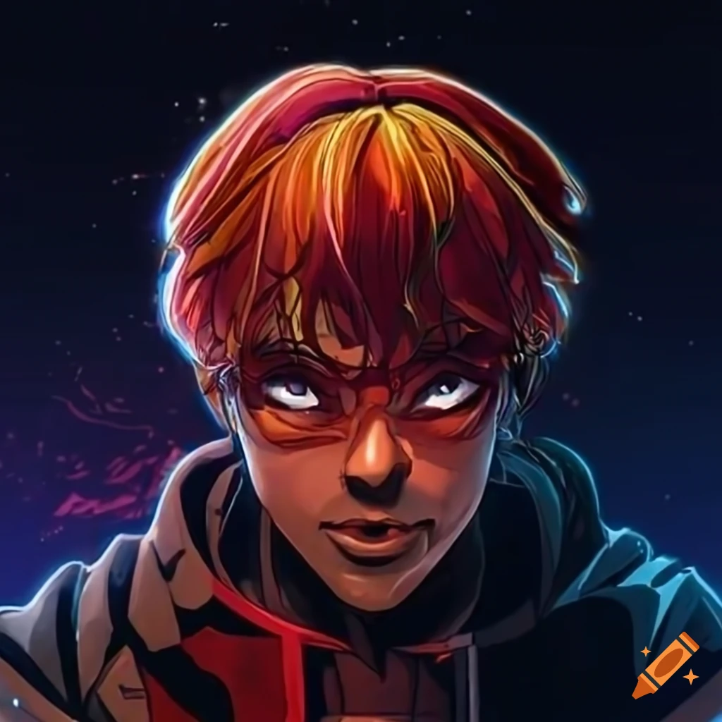 Abstract design with vibrant colors and patterns on Craiyon