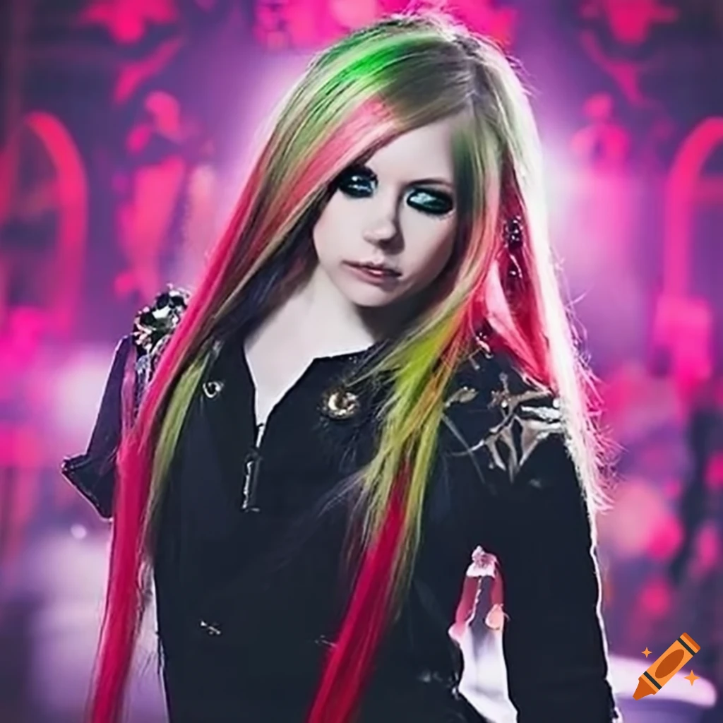 Cosplaying as avril lavigne on Craiyon