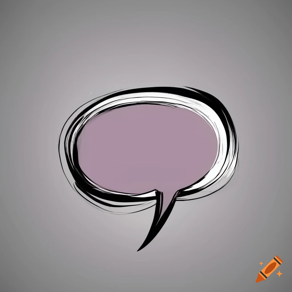 Empty comic dialogue rectangle on white background on Craiyon