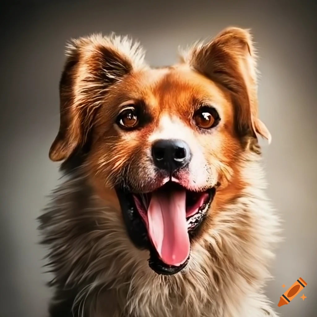 Happy dog on Craiyon