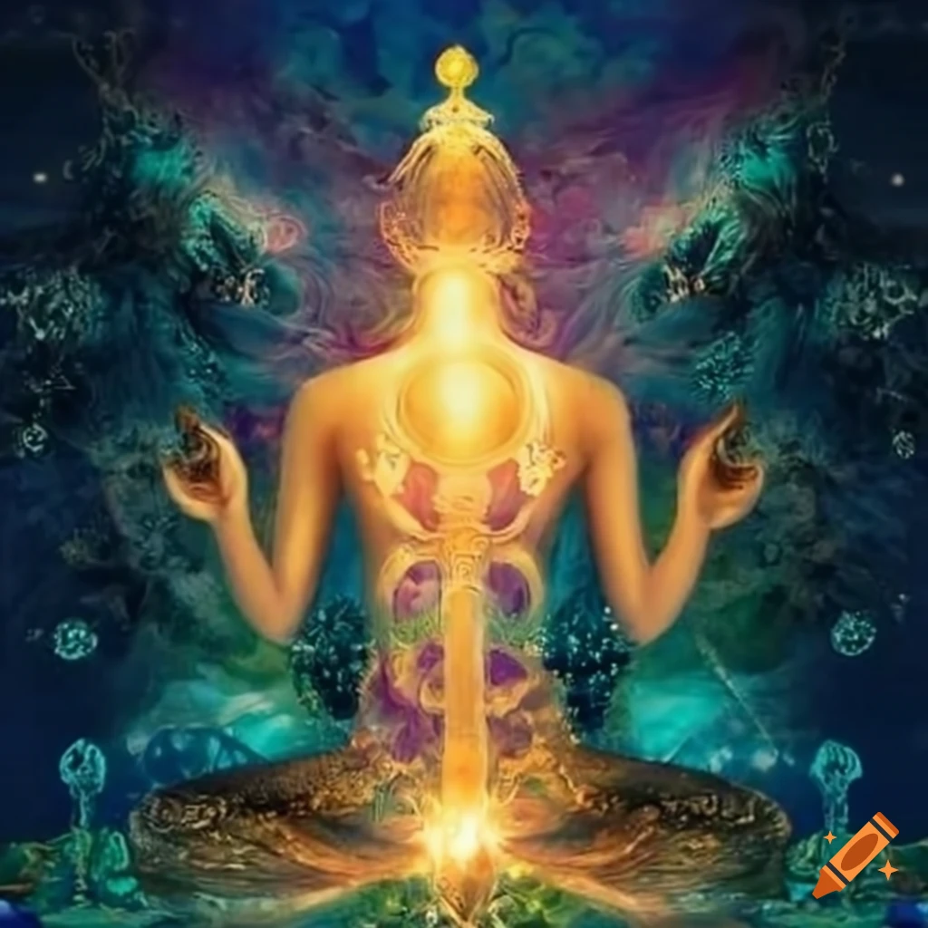 Connect to the divine source of abundance on Craiyon