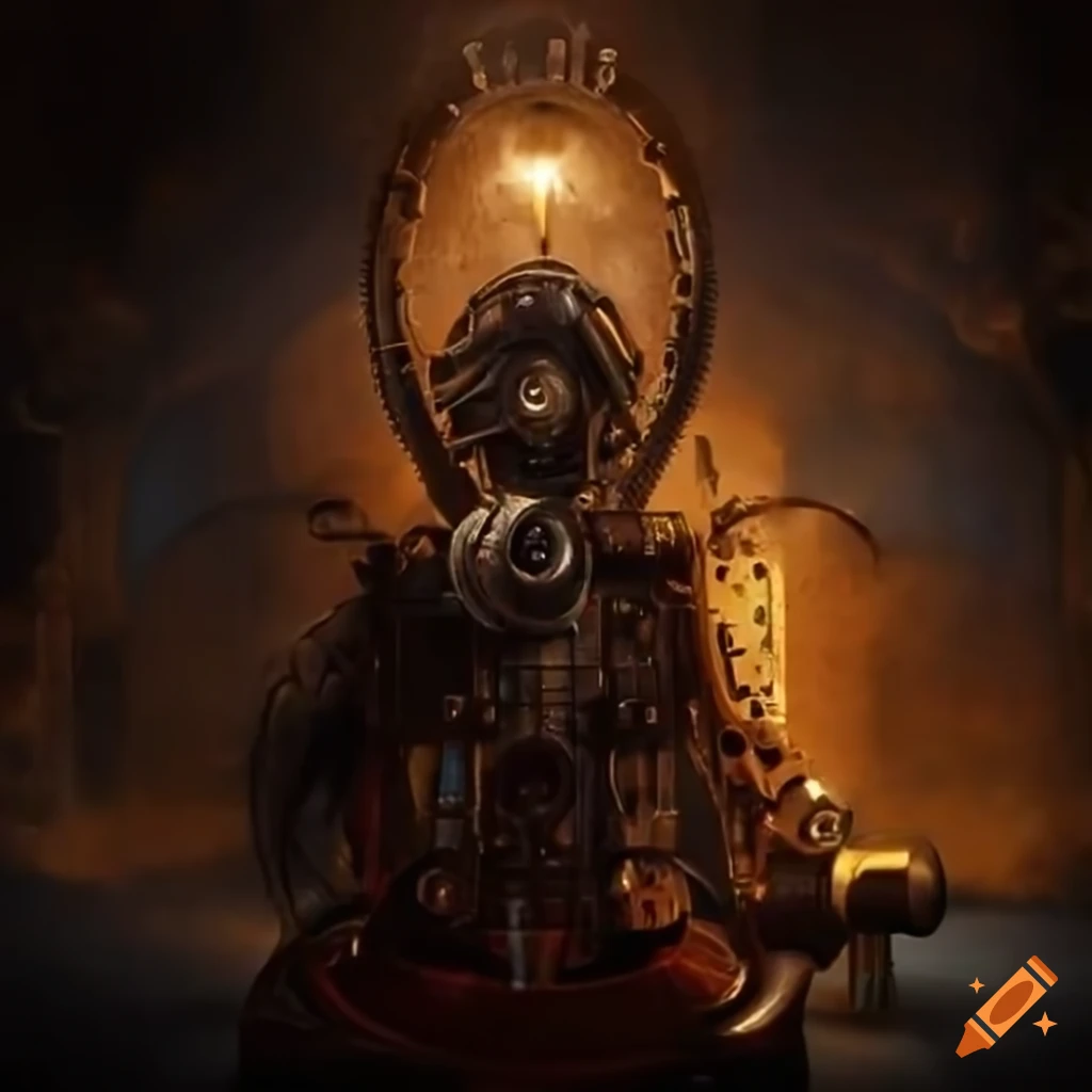 Mechanical person on Craiyon