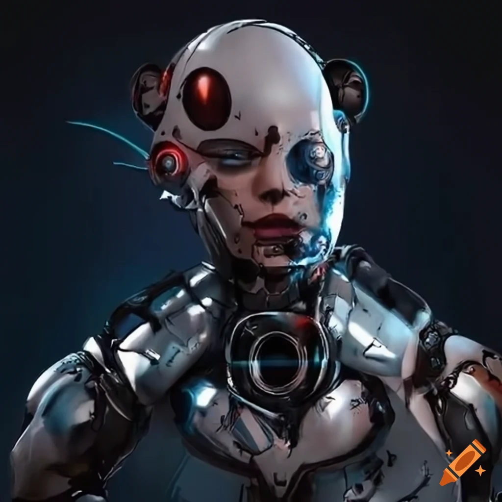 Cyborg on Craiyon