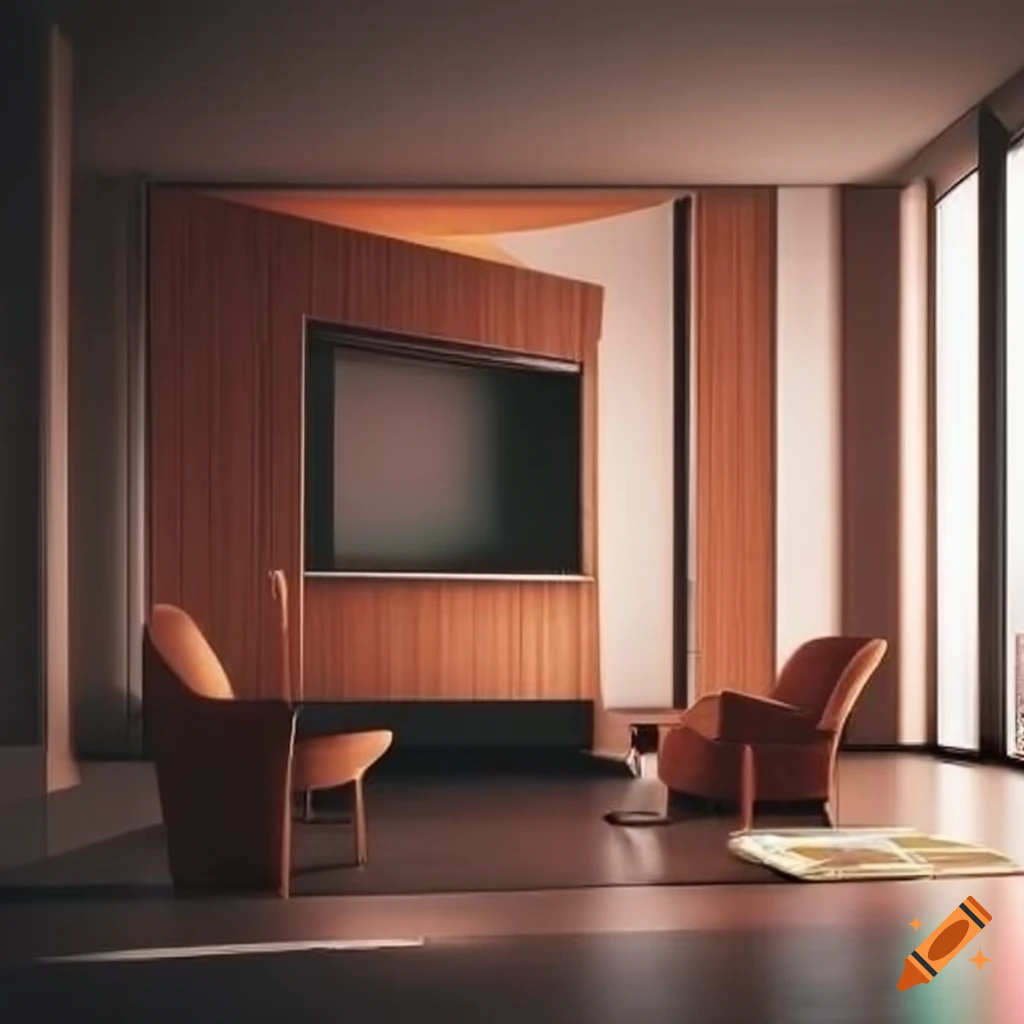 High gradation interior room on Craiyon