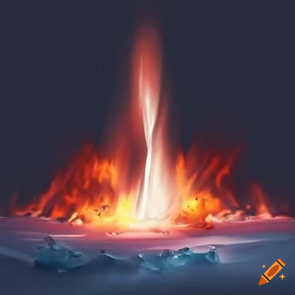 Ice explosion on Craiyon