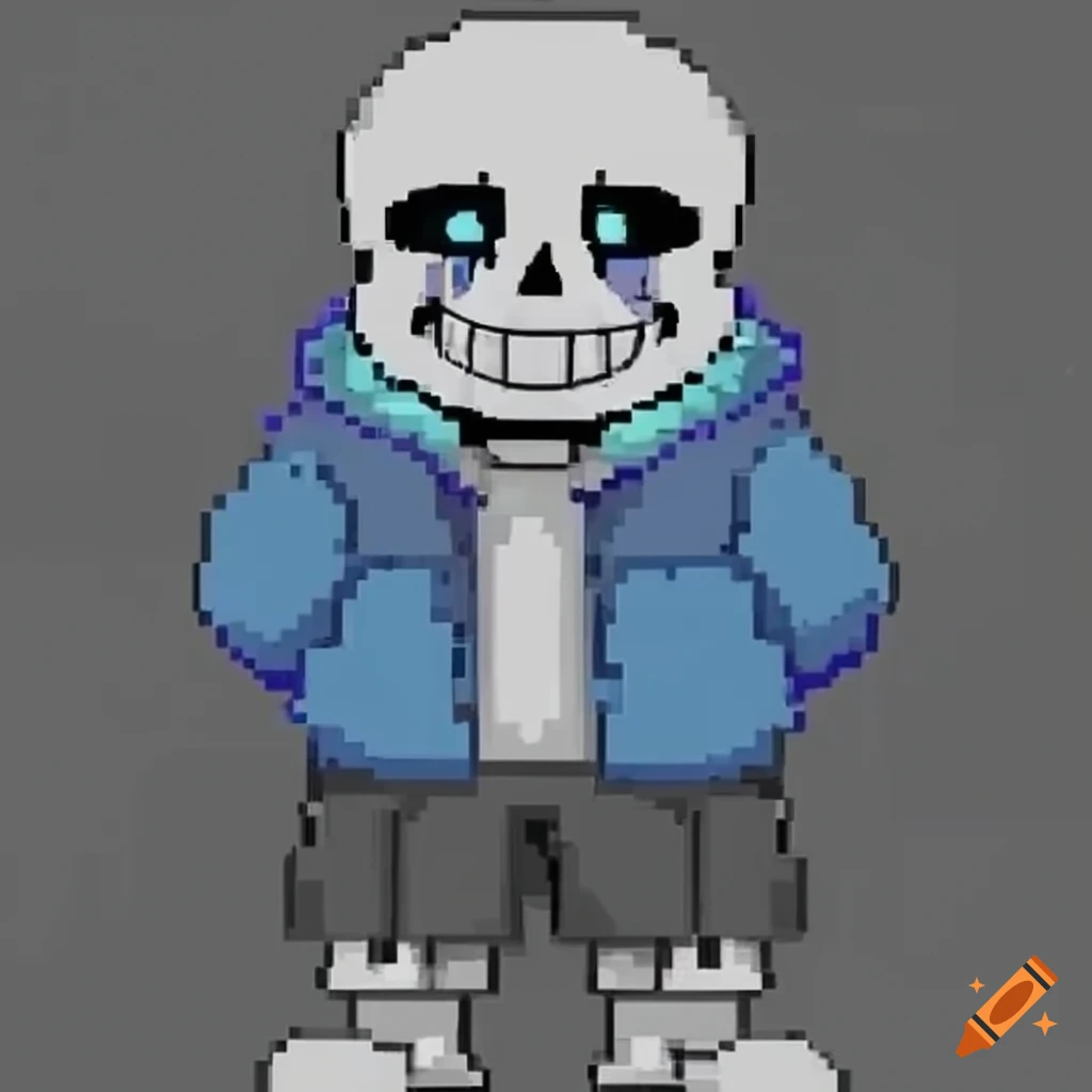 Sans undertale joking around on Craiyon