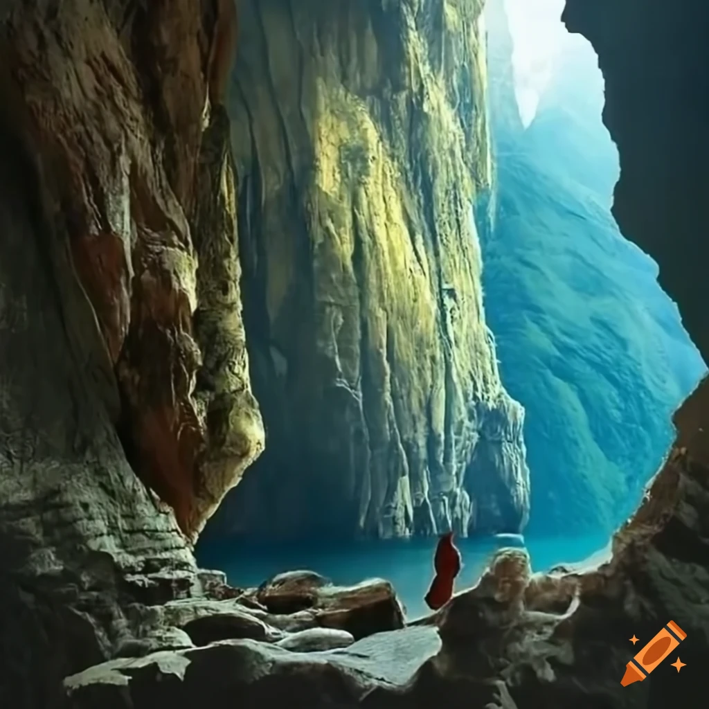 Large dark cave on Craiyon