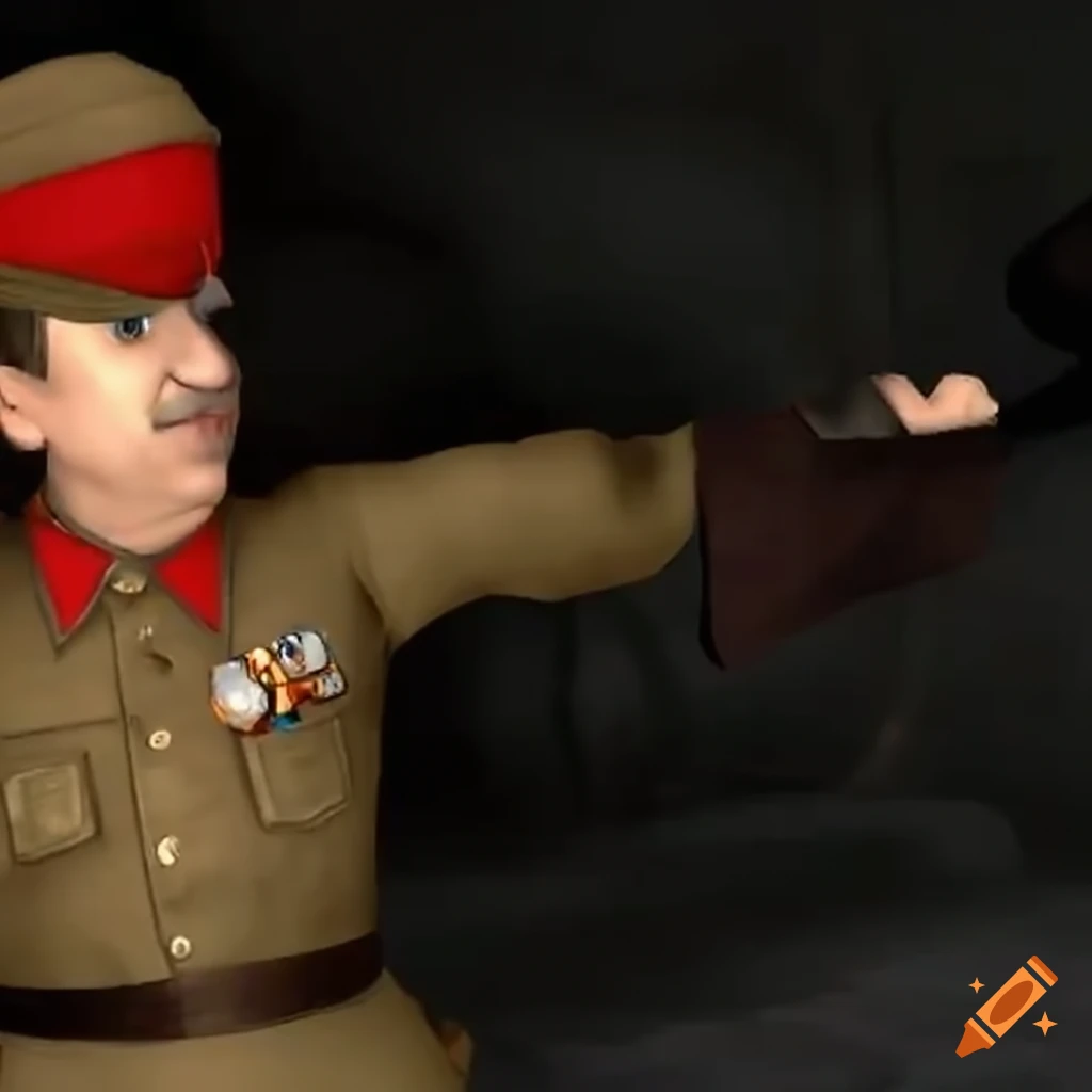 Francisco Franco character in Super Smash Bros Melee with 2002 graphics ...