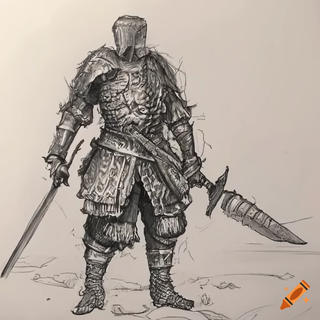 Brave knight in molten rock armor with a flaming sword in Elden Ring ...