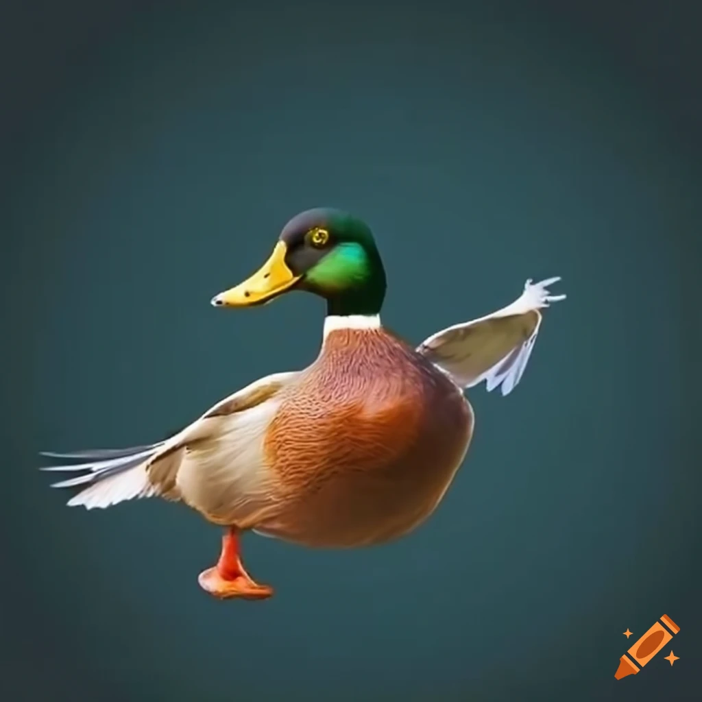 Dancing, twerking, and flying realistic duck on Craiyon