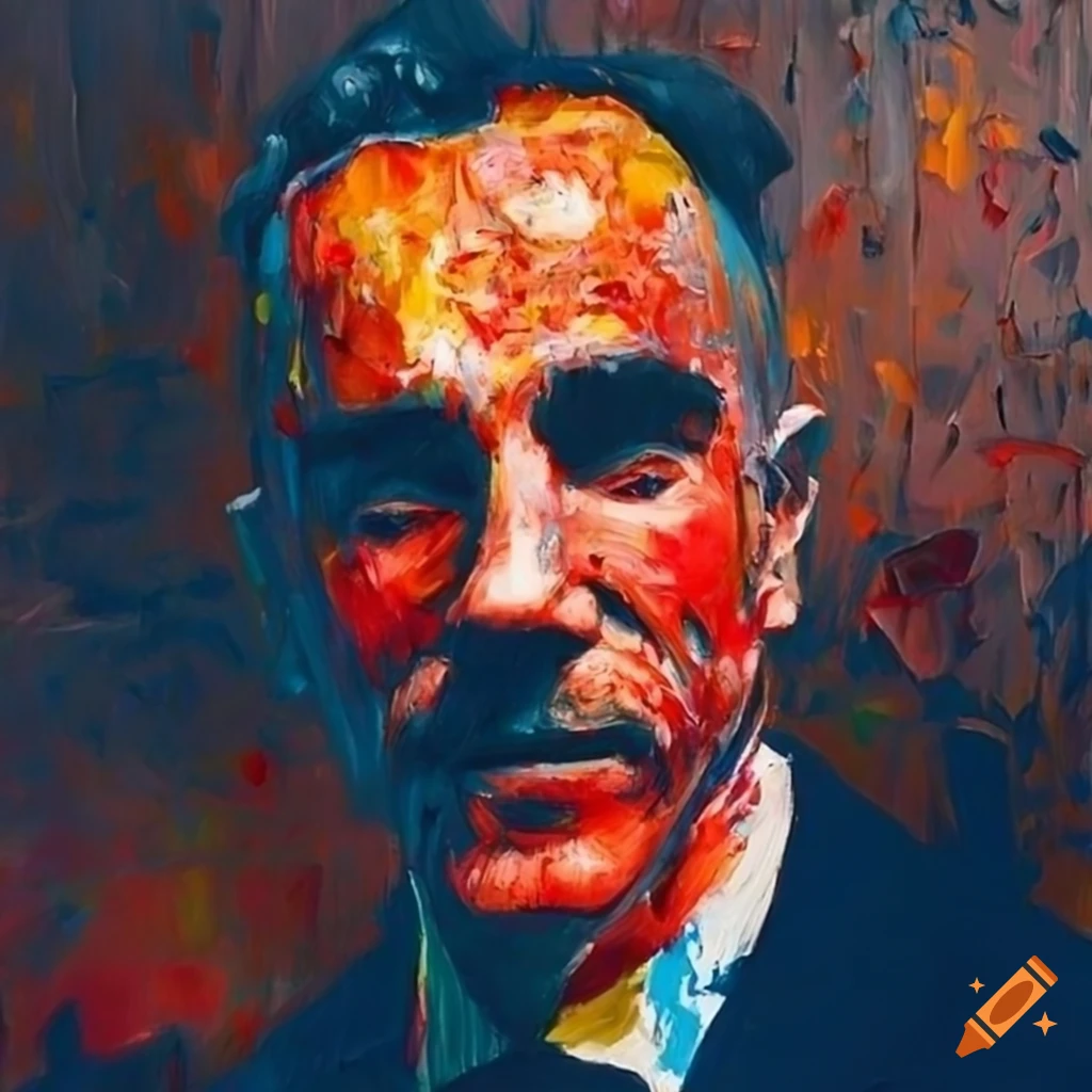 Daniel Day Lewis in 'There Will Be Blood' portrayed in abstract knife ...