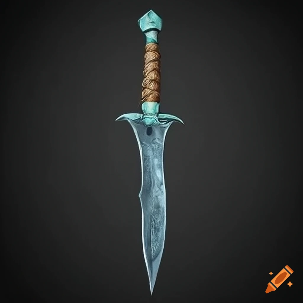 Ultra realistic fantasy mythril dagger on Craiyon