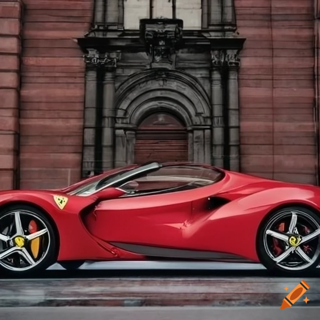Ferrari sports car on Craiyon