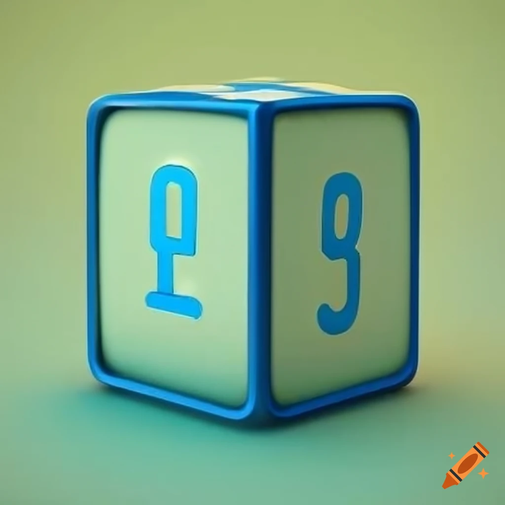 Cube with number on Craiyon