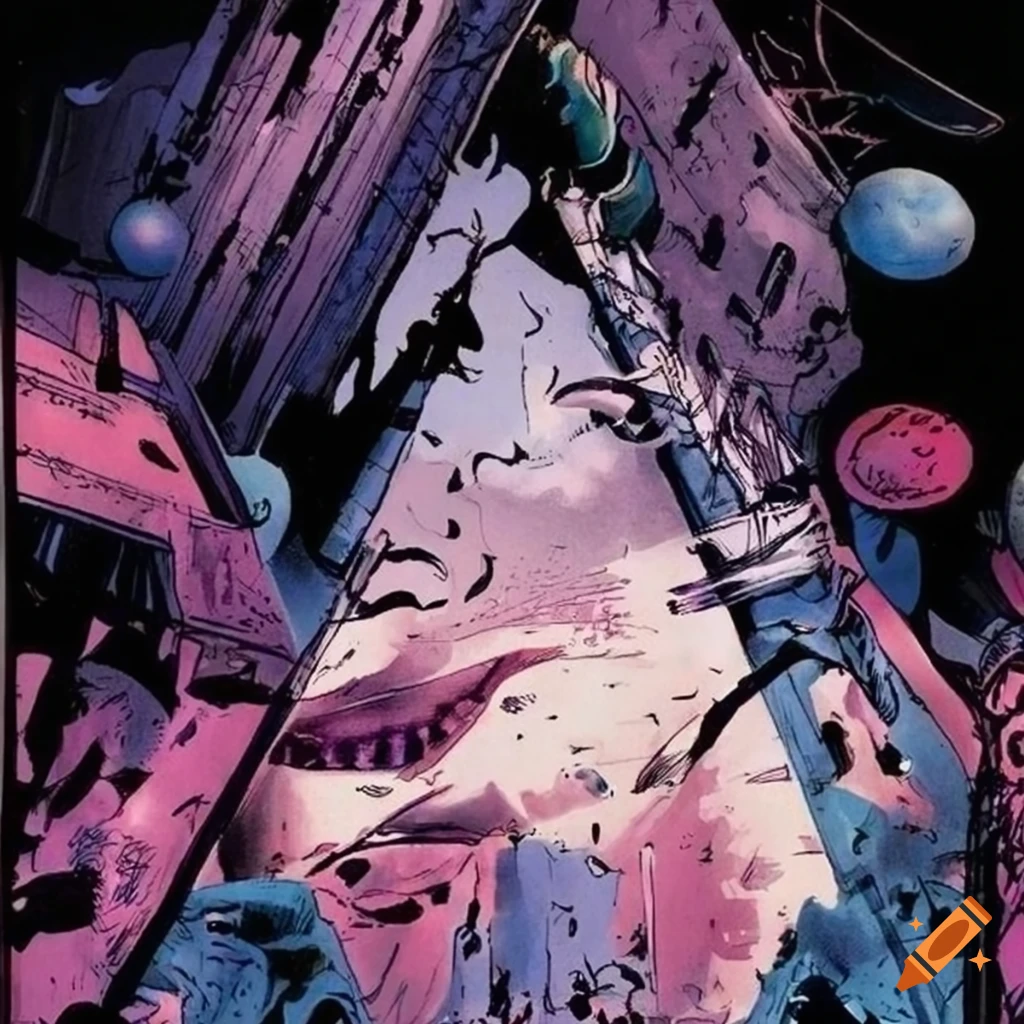 Guido crepax drawing of ikaruga album cover on Craiyon