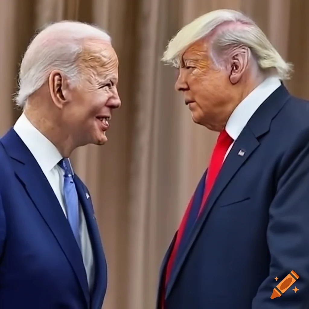 Dignified meeting with ridiculous politician on Craiyon