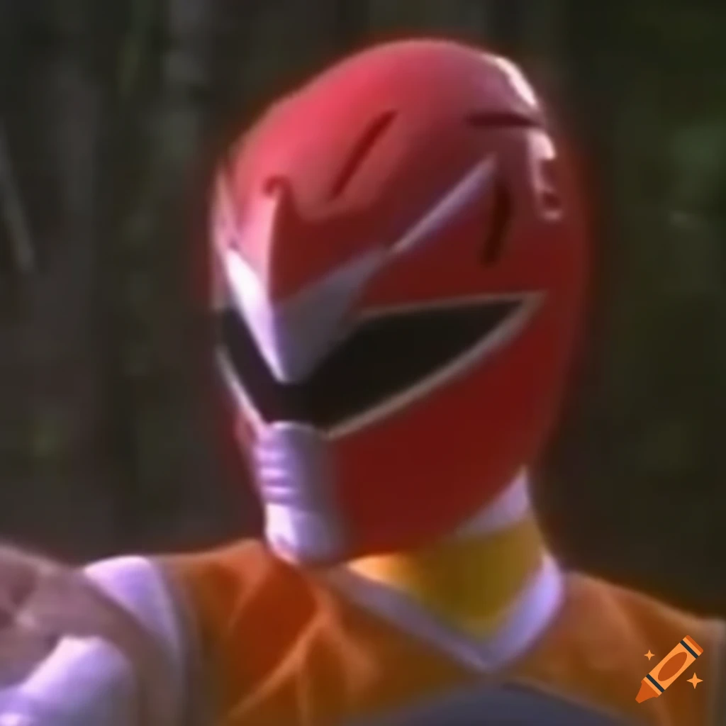 1990s power rangers scene: the false knight on the road on Craiyon