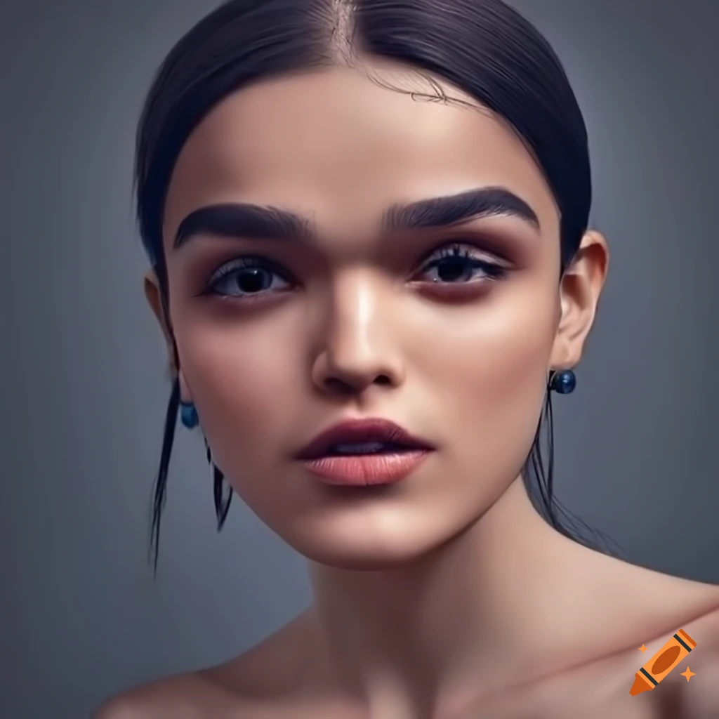 High resolution portrait of rachel zegler in ultra-realistic style on Craiyon