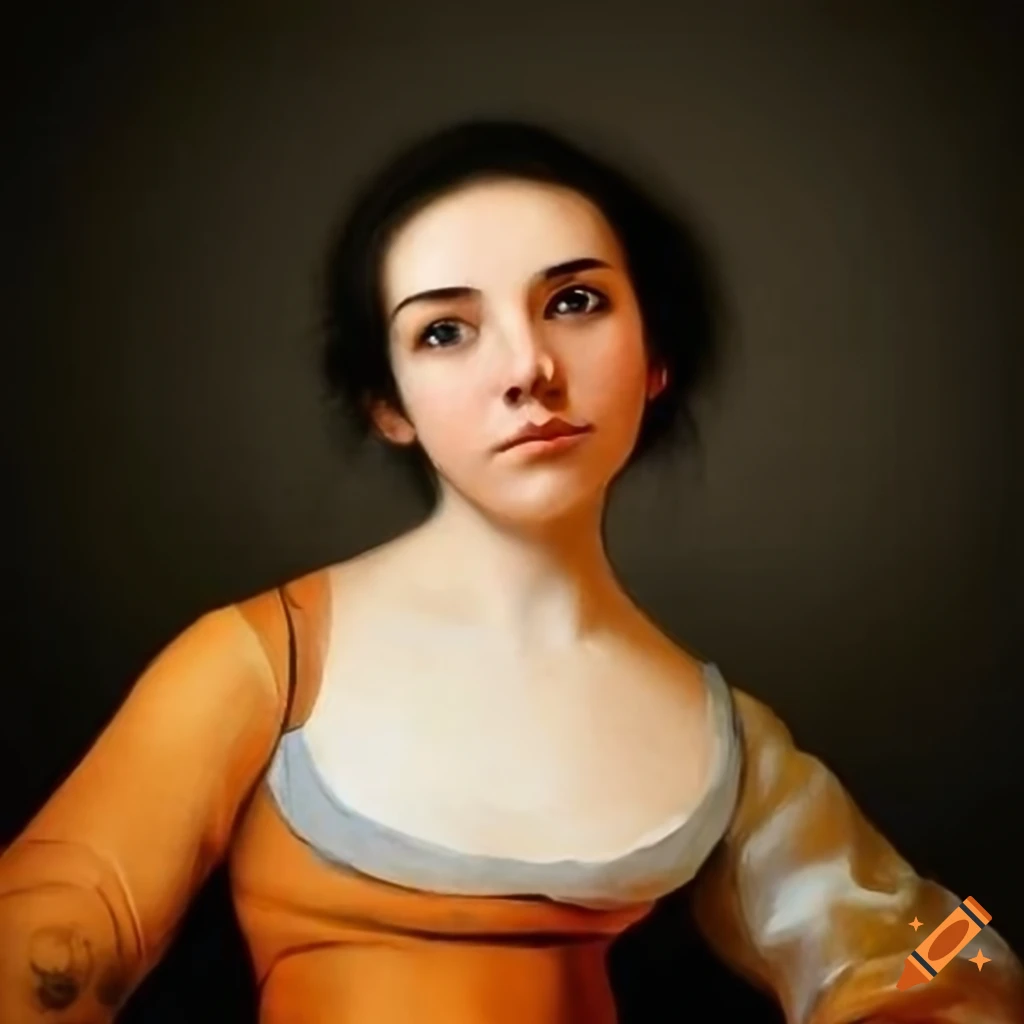 Italian woman inspired by Francisco Goya's style on Craiyon