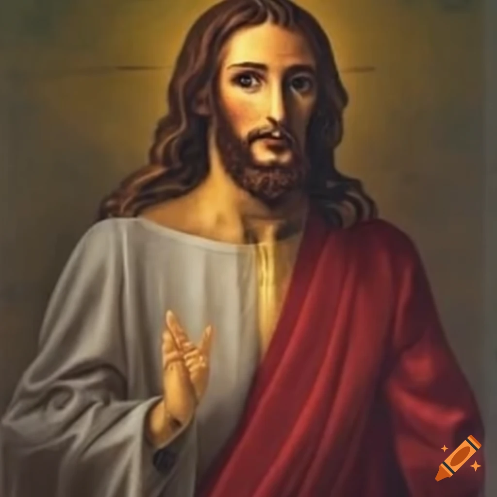 Religious depiction of jesus on Craiyon