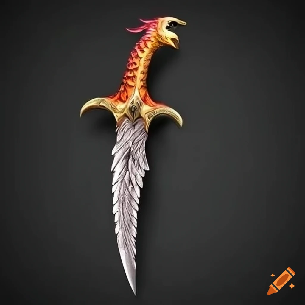 Ultra realistic fantasy phoenix dagger on Craiyon