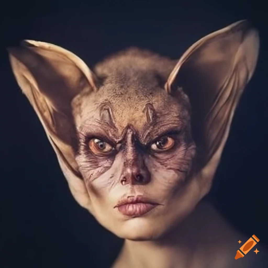 Bat-faced woman on Craiyon