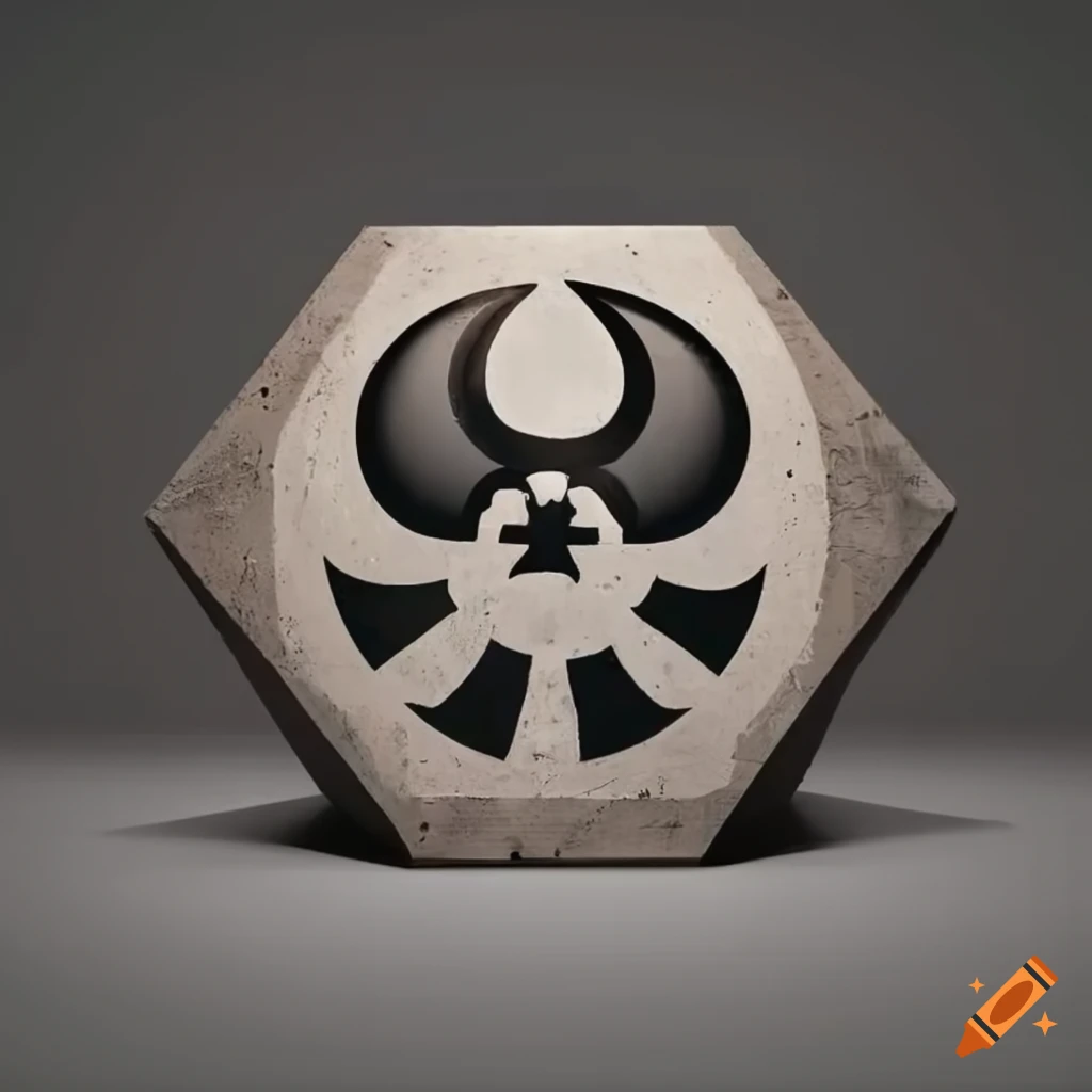 Concrete box in a small town with an scp logo on Craiyon