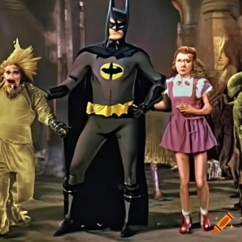 Batman in the wizard of oz crossover fan art on Craiyon